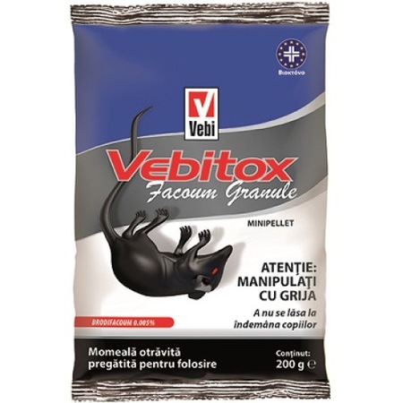 Momeala otravitoare Vebitox Granule anti rozatoare 200 gr - eMAG.ro