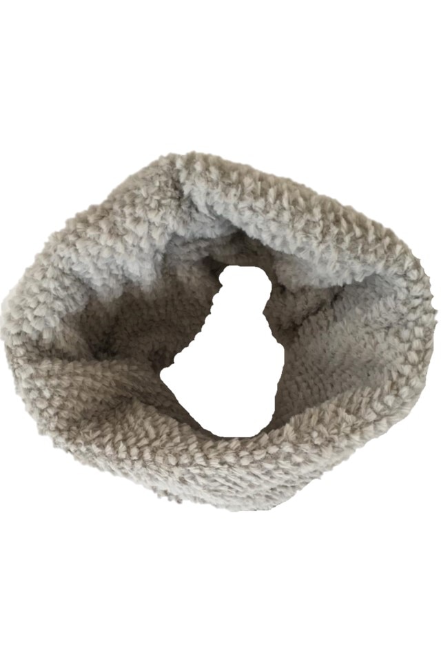 Fular Dama Circular cu Blana Reserved Gri - eMAG.ro