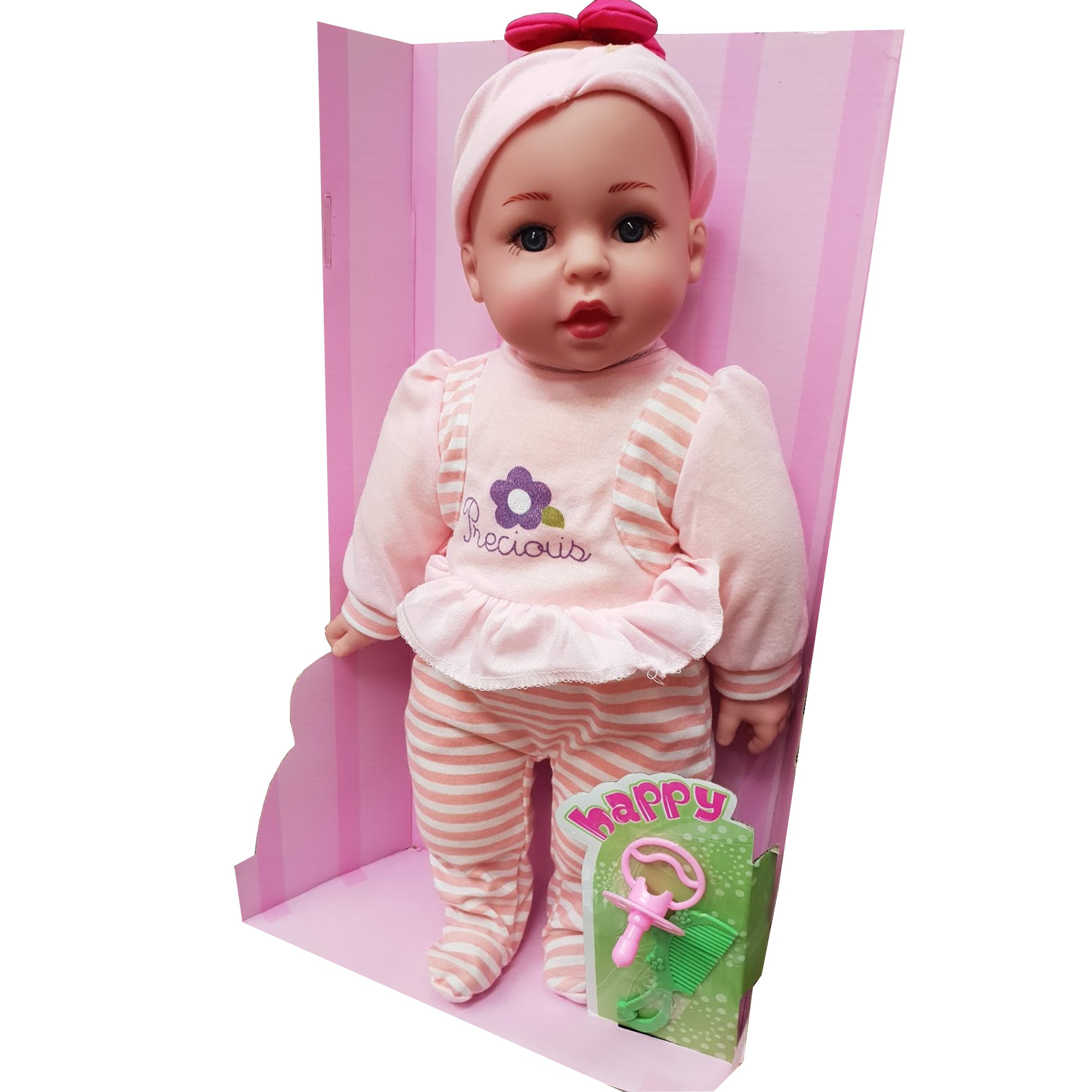 Papusa Bebe Fetita Frumoasa, rade, plange, spune Mama-Tata, roz - eMAG.ro