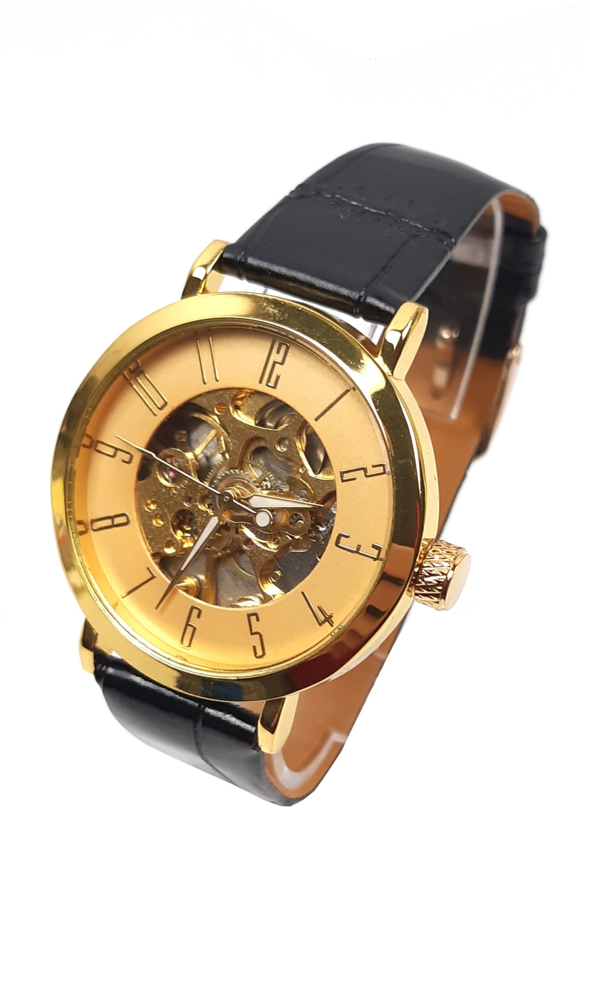 Ceas barbati mecanic, business, elegant - GO129GOLD - eMAG.ro
