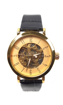 Ceas barbati mecanic, business, elegant - GO129GOLD - eMAG.ro