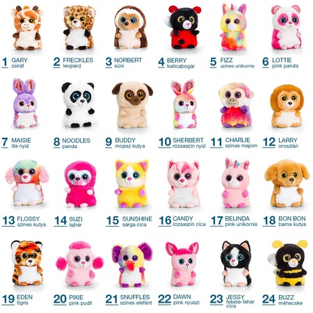 Mini Motsu plüss figura (24 féle, választható) (10 cm) - eMAG.hu