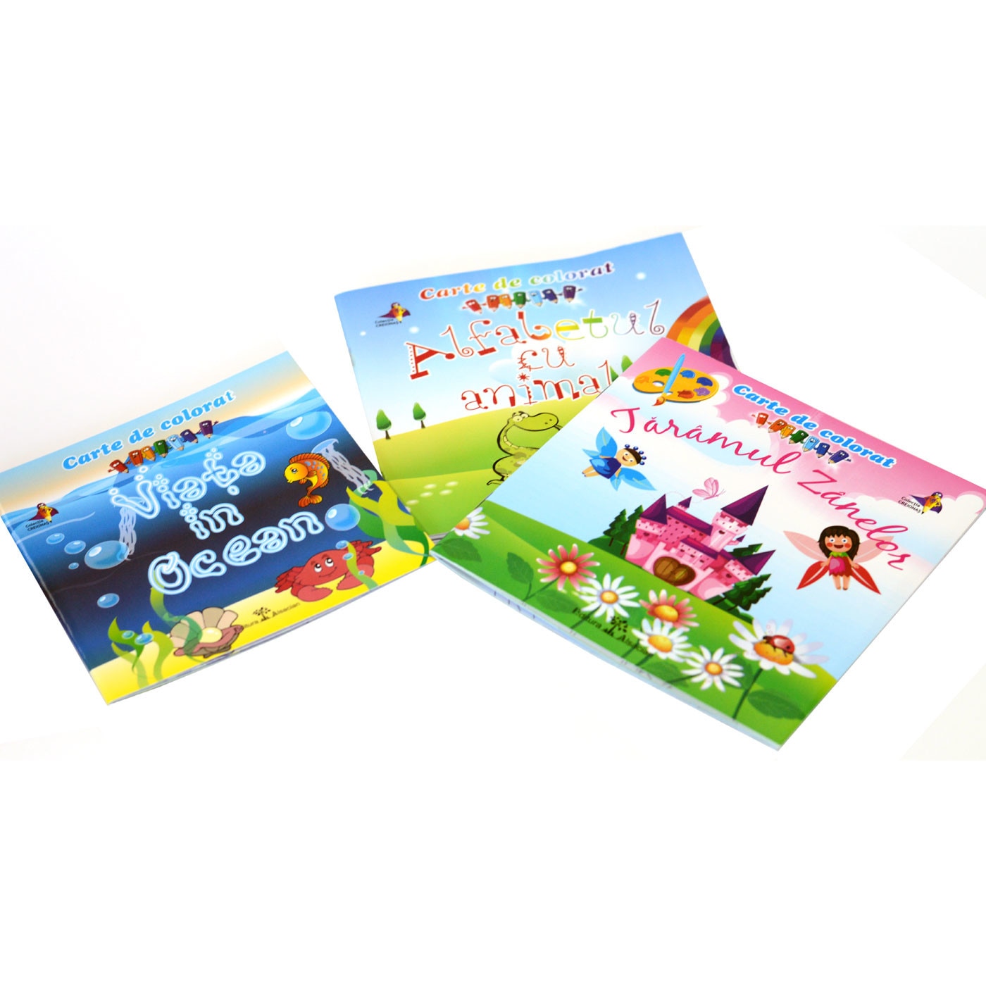 Set 3 carti de colorat Alsacian colectia Creionas - eMAG.ro