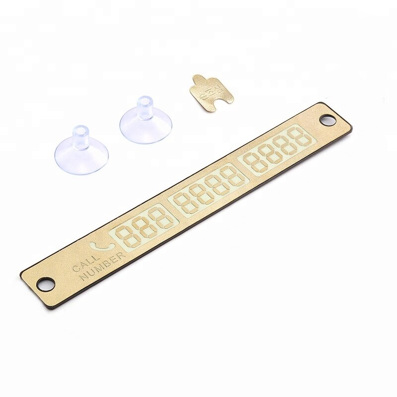Placa numar telefon fosforescent parcare temporara pentru parbriz ...
