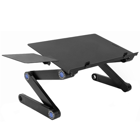 Stand reglabil Timeless Tools, Suport laptop si mouse, Pliabil, Negru ...