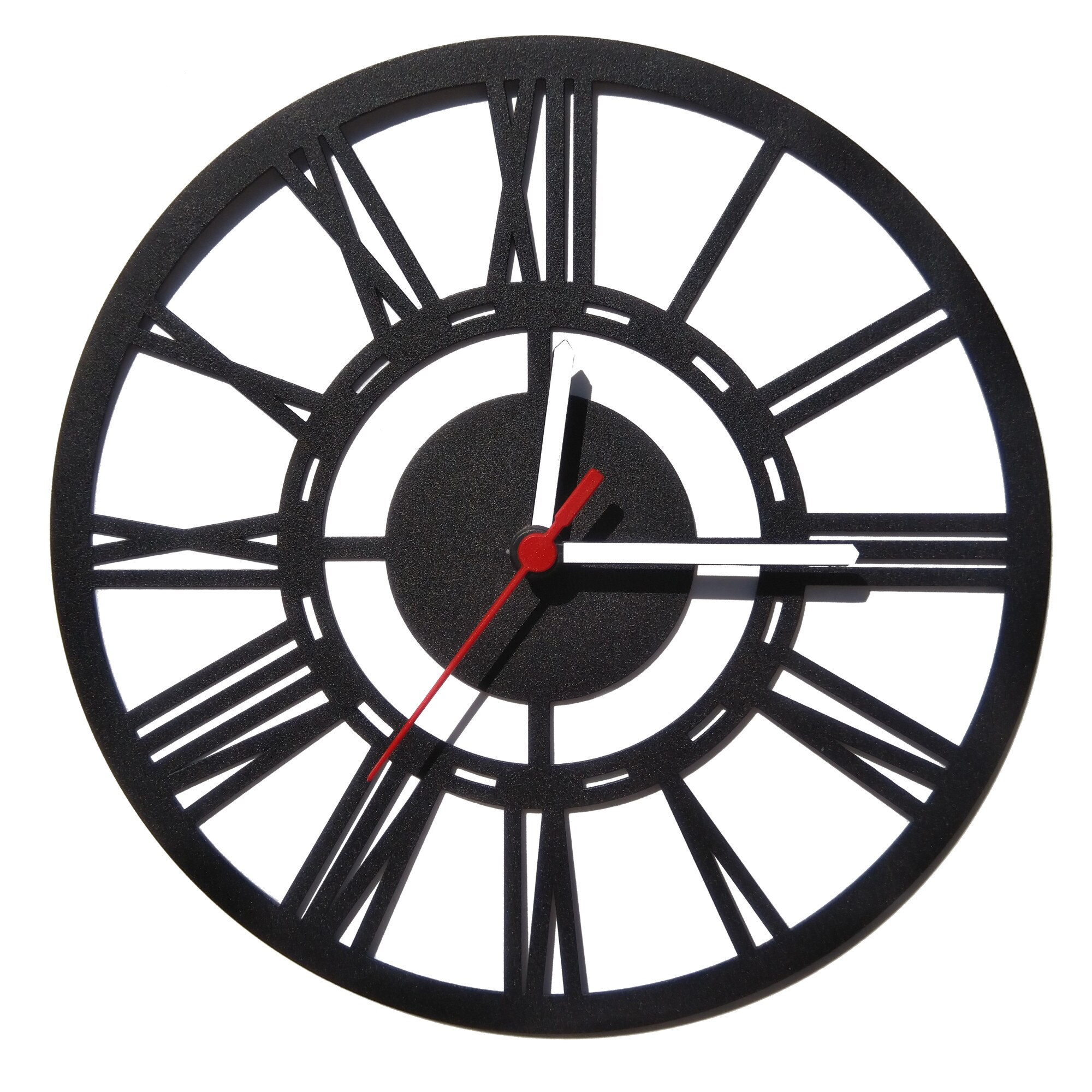 Ceas decorativ Vintage Metal, Lancer Studio, diametru 25 cm, cifre ...