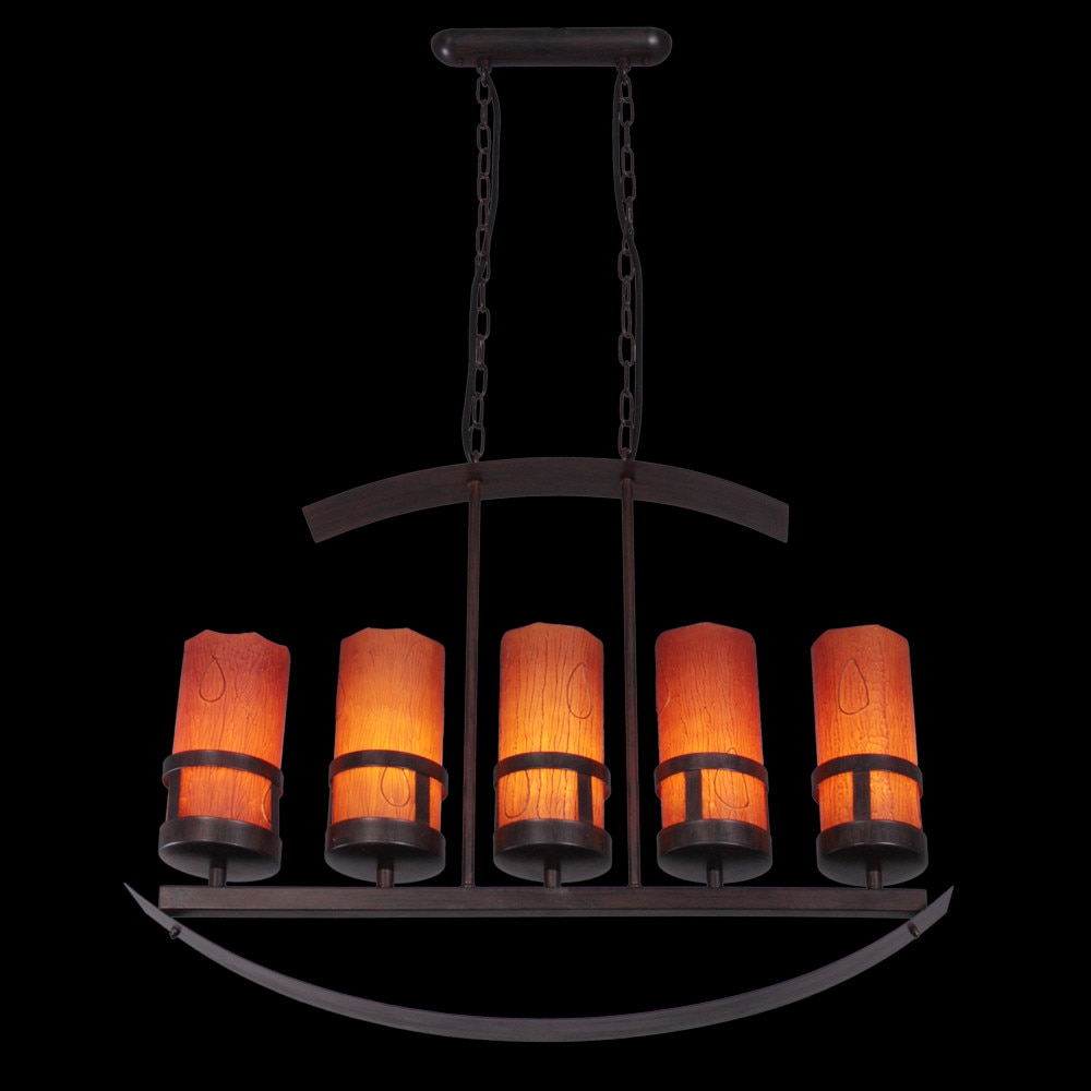 Lustra tip pendul 5x40w LIBRA Lis, pictata manual - eMAG.ro