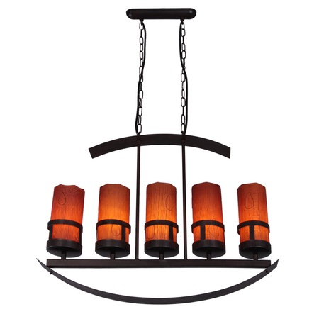 Lustra tip pendul 5x40w LIBRA Lis, pictata manual - eMAG.ro