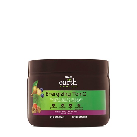 GNC Earth Genius Tonic Energizant cu Aroma de Zmeura si Ceai Verde, 86. ...