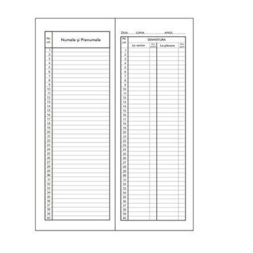 Set de 10 Carnete de Condica Prezenta, Format 1/2 A4, 16 File/Carnet ...