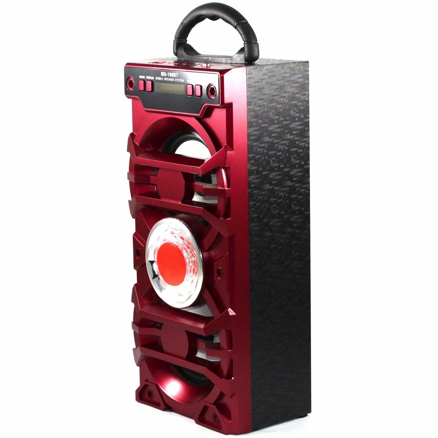 Boxa Portabila cu Bluetooth, Radio FM, AUX, Slot USB si SD MS190BT 10 w ...