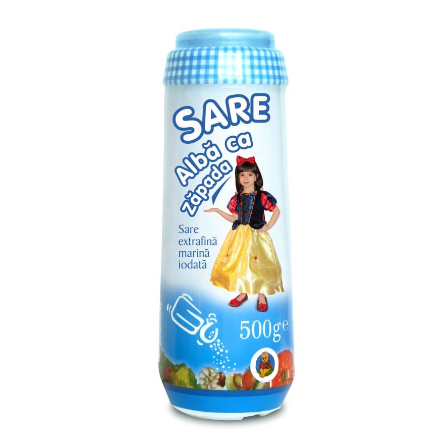 Pachet sare marina alimentara iodata ALBA CA ZAPADA, 20x500 g - eMAG.ro