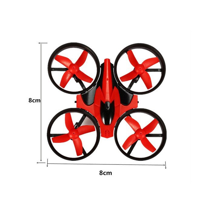 Дрон квадрокоптер Eachine E010 Mini Quadcopter, 2.4G 4 канално 6-осно управление, Headless режим ...