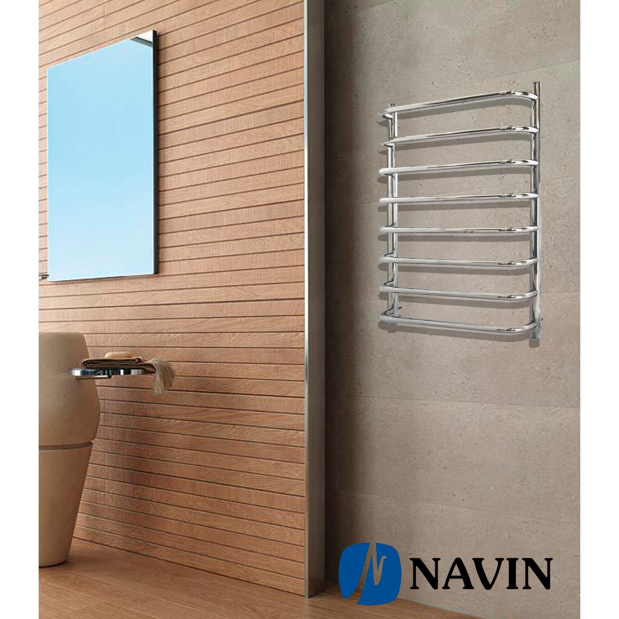 Calorifer Baie PortProsop Inox NAVIN Symphony 500x800x150 - eMAG.ro