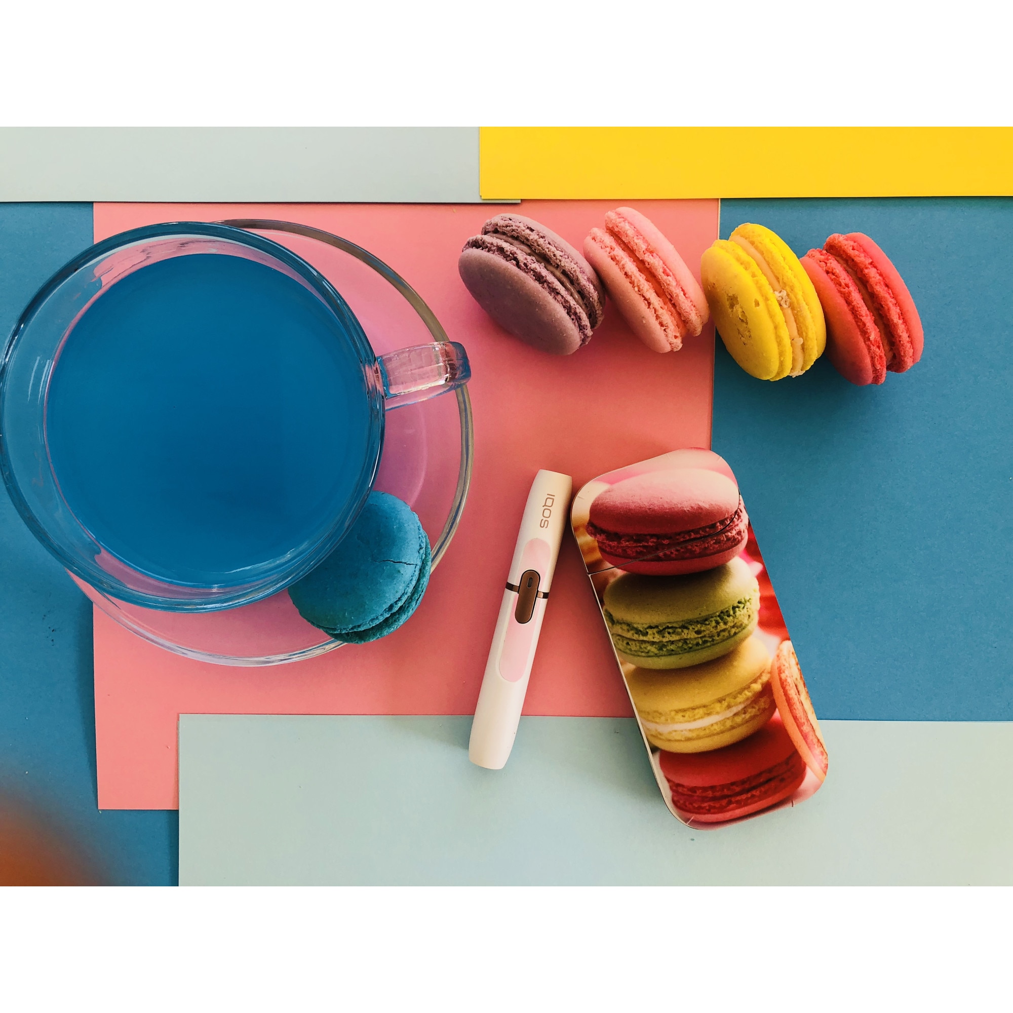 Дизайнерски стикер IQ Accessories IQ102, За IQOS, Цветни макарони - eMAG.bg