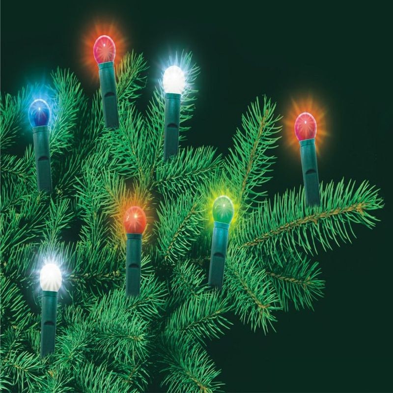 Instalatie cu 50 becuri, model globuri colorate, 230V, 7.5 m, pentru ...