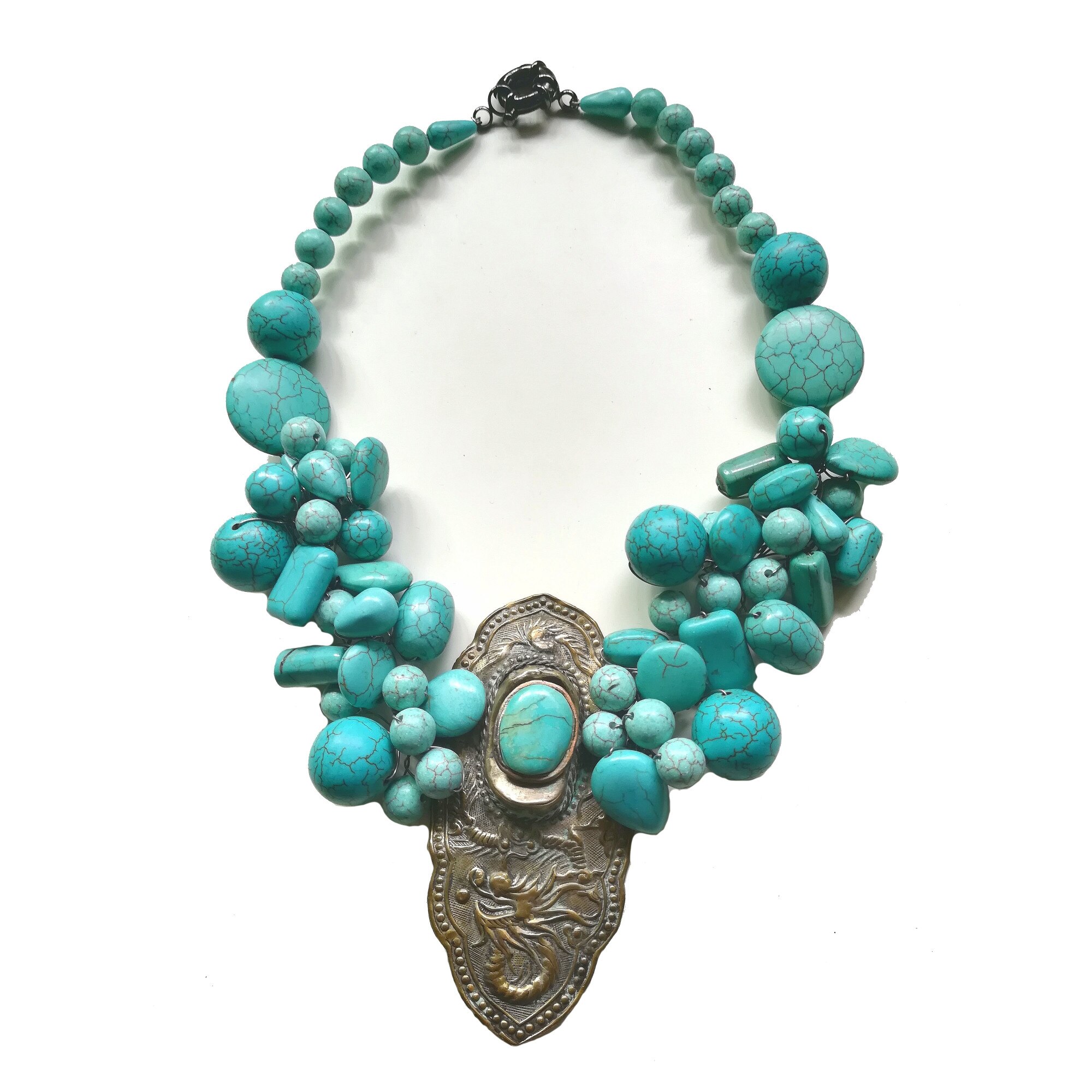 Colier handmade, magical spirit, turcoaz - eMAG.ro