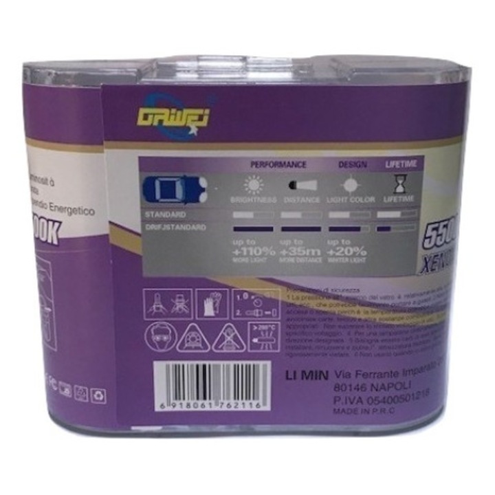 Set 2 Bec Auto 12V,55W HB4 (9006) Halogen, White +110% - eMAG.ro