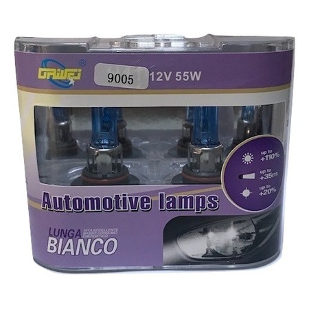 Set 2 Bec Auto 12V,55W HB3 (9005) Halogen, White +110% - eMAG.ro
