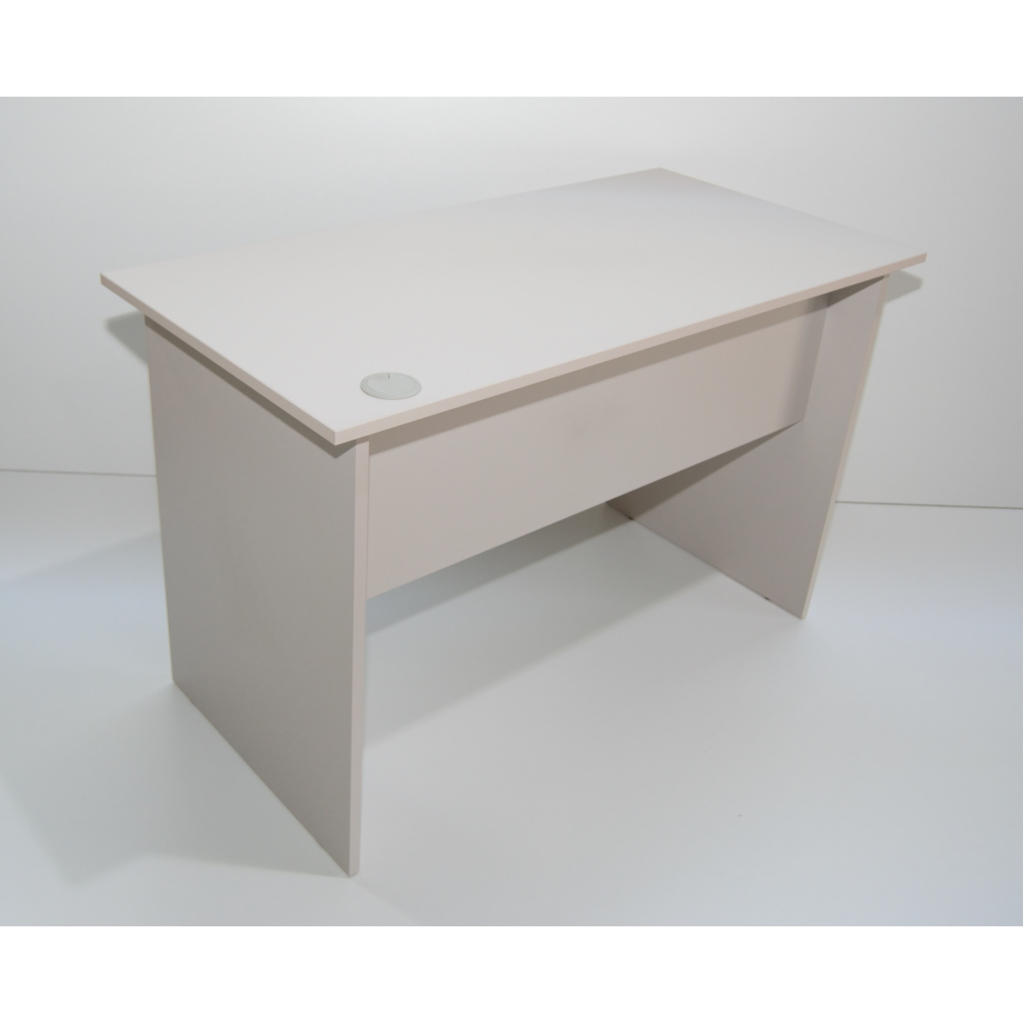 Birou din PAL melaminat, Pool Com, Gri Casmir, 135x68x75H,cm - eMAG.ro