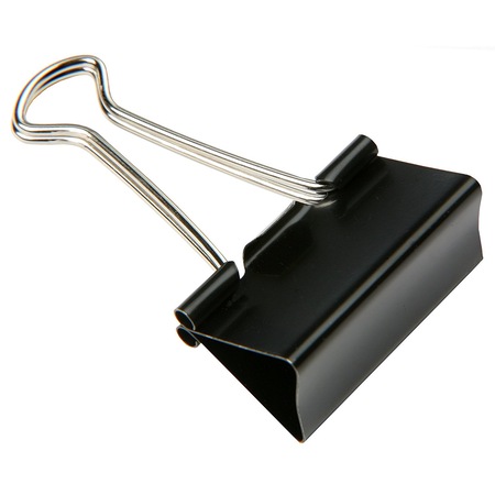 Clips Metalic Binder 19 mm, 12 buc/set, Accesorii Birou pentru Prindere ...