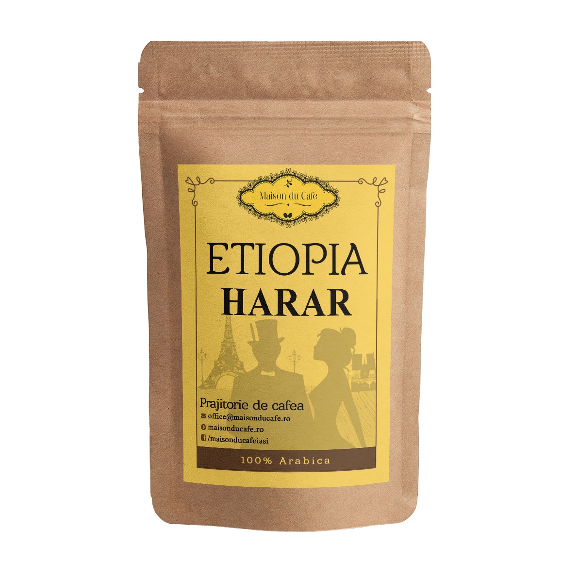Cafea boabe Etiopia Harar 100 % Arabica 1 Kg - eMAG.ro