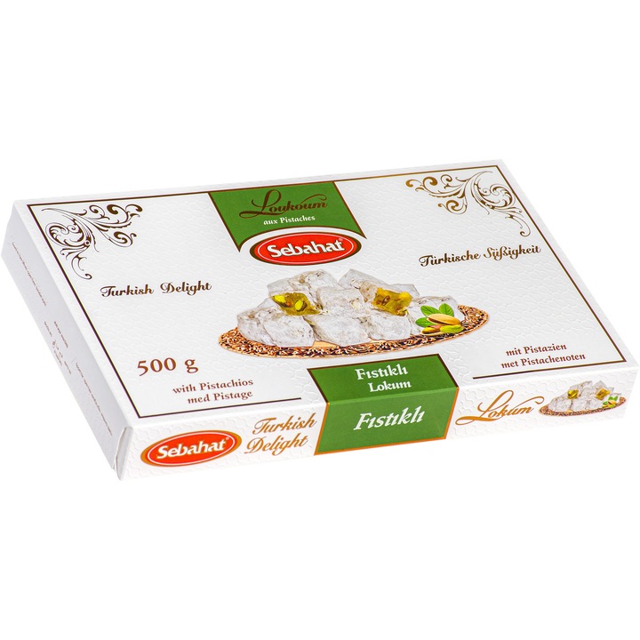 Desert turcesc cu fistic Turkish Delight Sebahat 500g - eMAG.ro