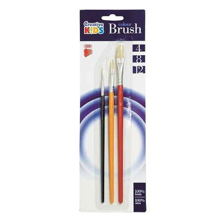 Pensule desen 3/set late Ico Creative Kids 17001 - eMAG.ro