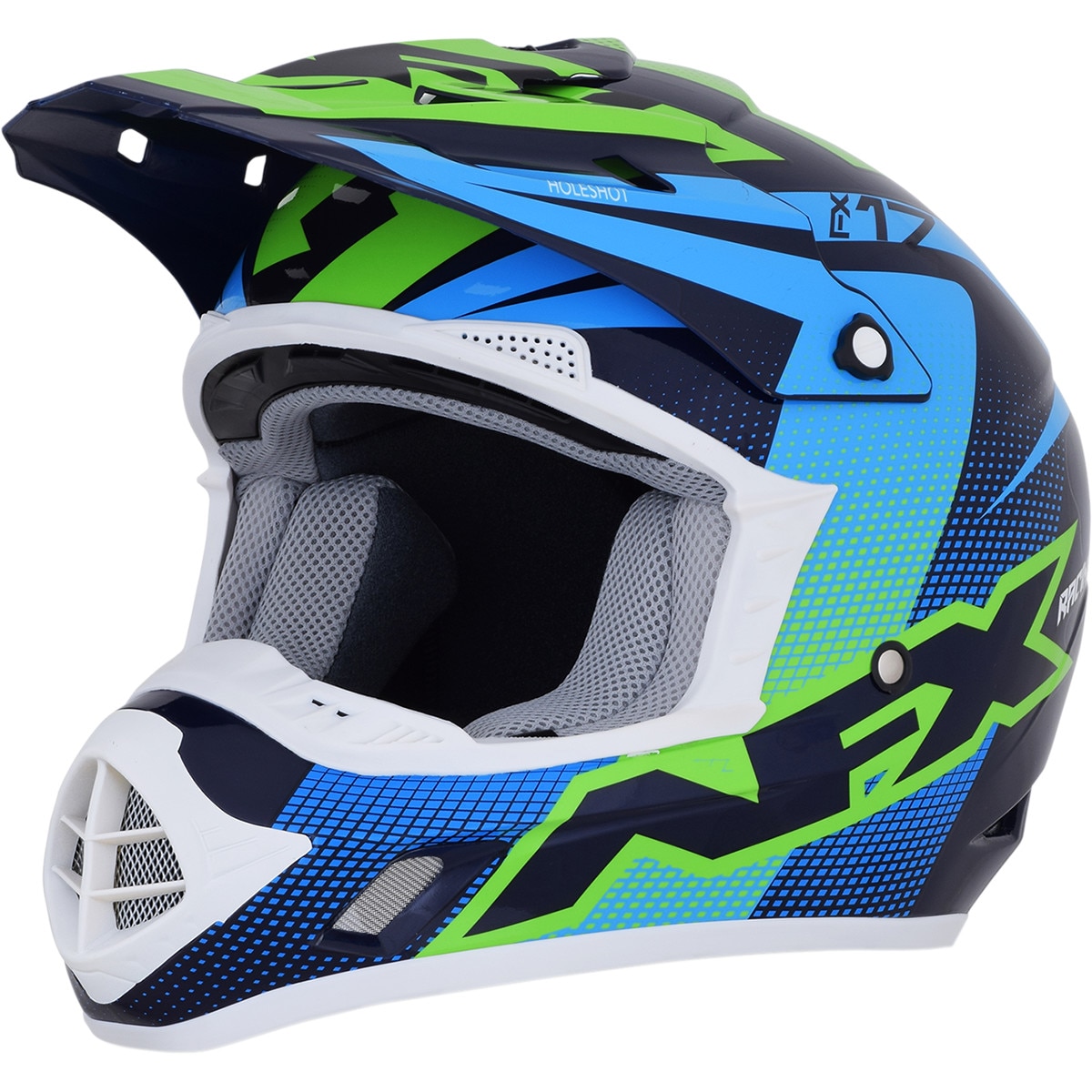 Casca AFX FX-17 Holeshot Offroad Navy/Verde MD - eMAG.ro
