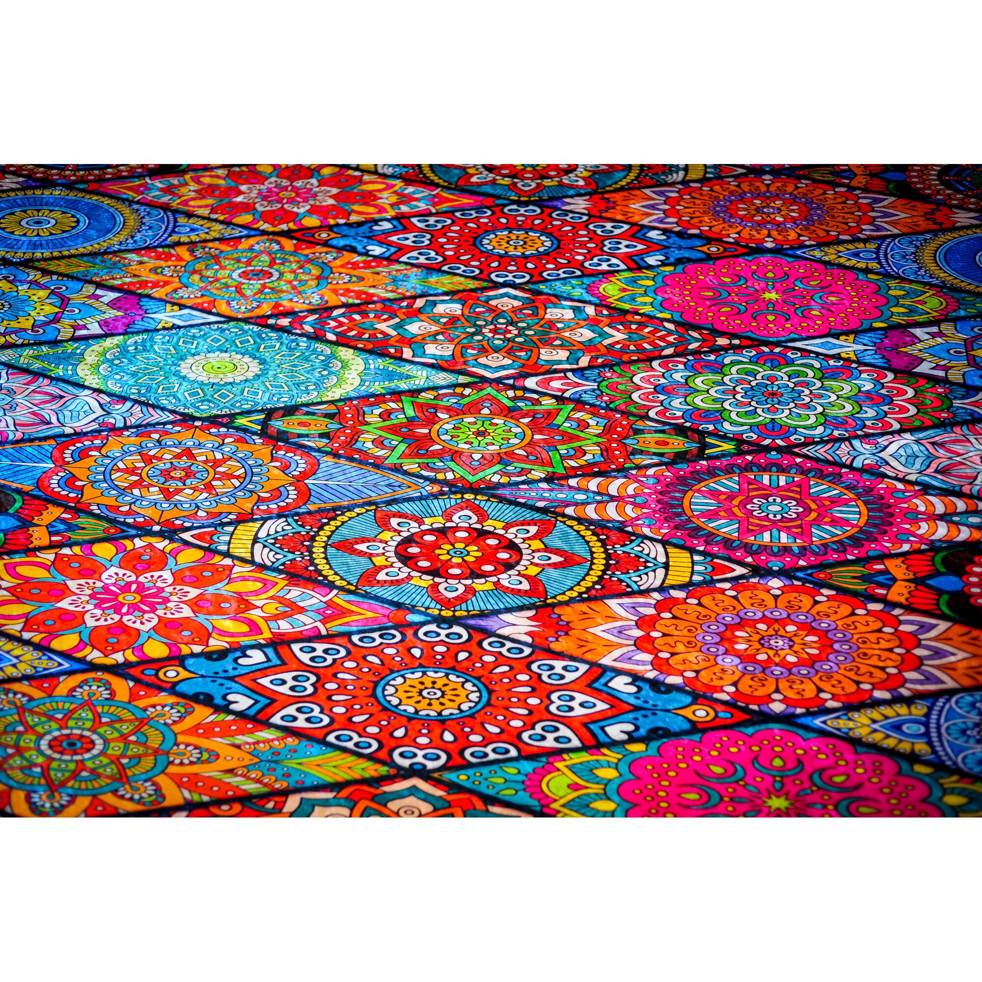 Covor 3d Print Color Model Romb, 140 x 220 cm Catifelat - eMAG.ro