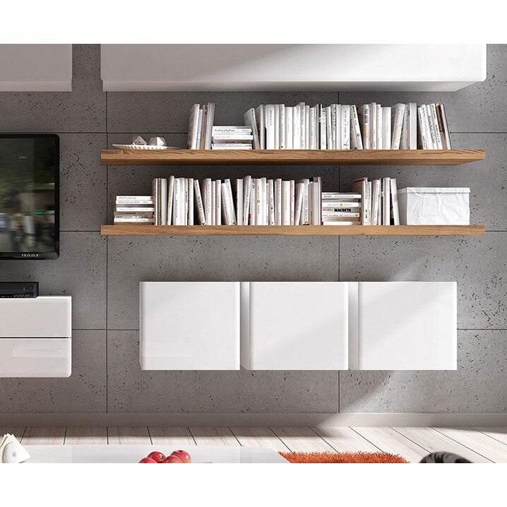 Cub suspendat cu usa, 35x35x35 cm Arly, MDF Alb - eMAG.ro
