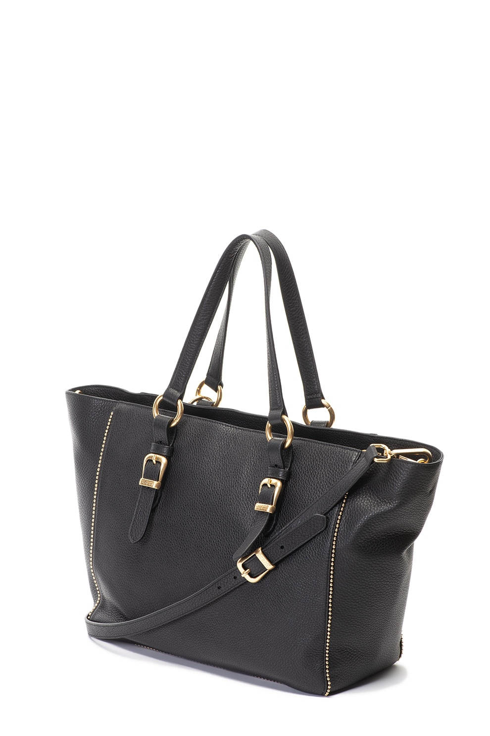 Guess, Geanta shopper de piele, Negru - eMAG.ro