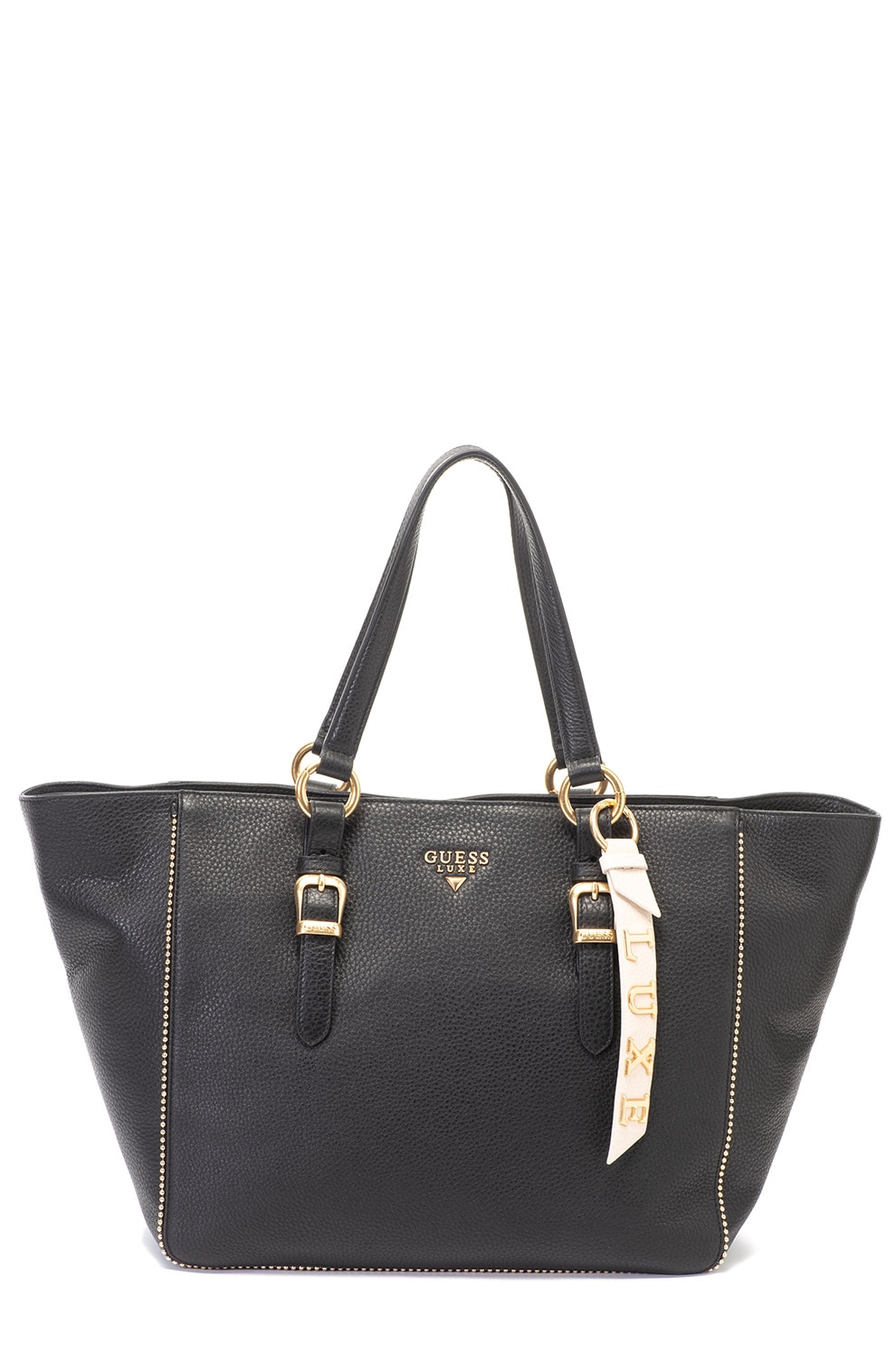 Guess, Geanta shopper de piele, Negru - eMAG.ro