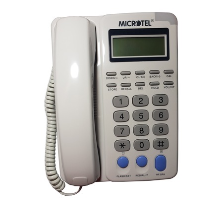 Telefon Fix, De Birou, Afisaj LCD Iluminat, Alb/Gri - eMAG.ro