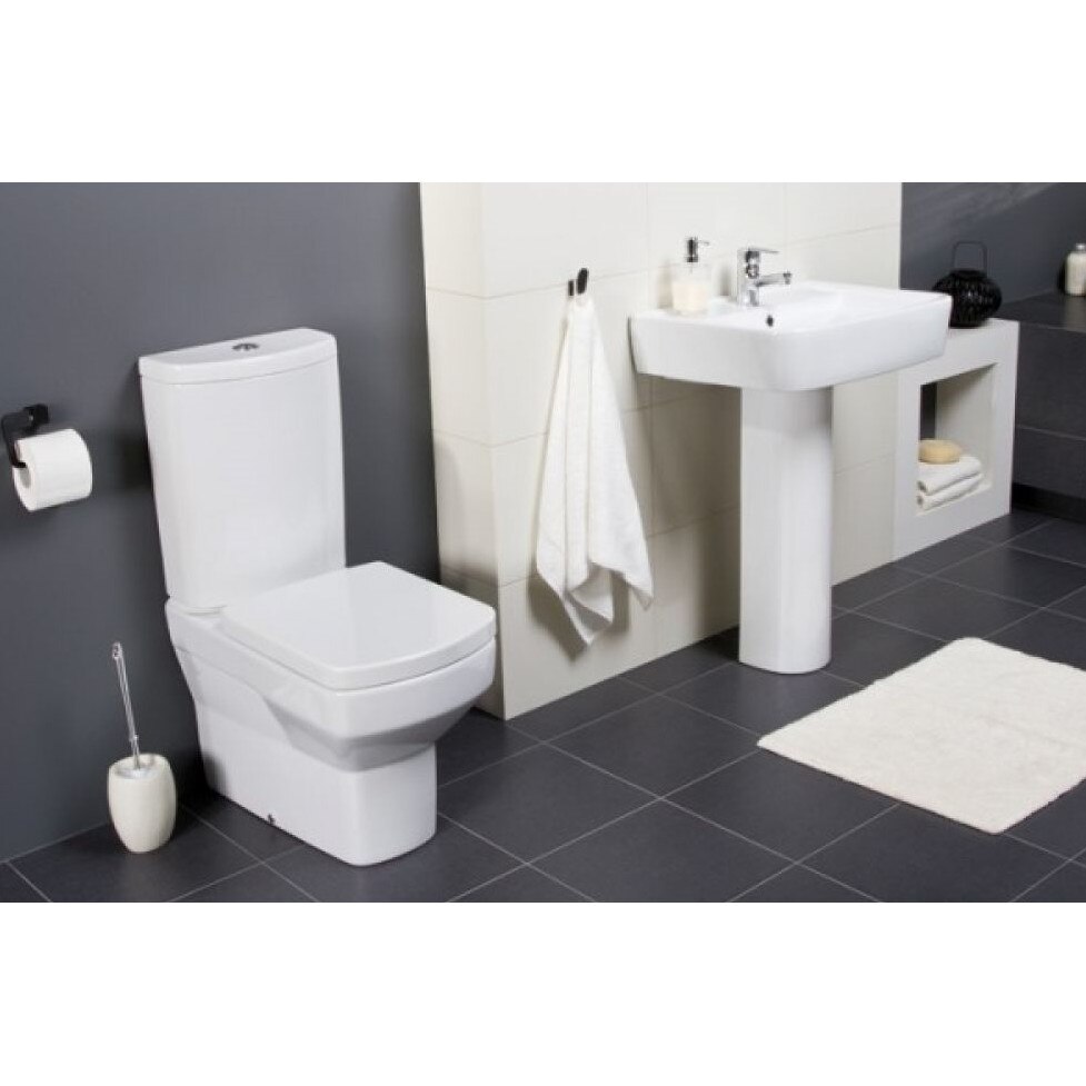 Capac WC, Cersanit Pure, alb, inchidere lenta, din duroplast - eMAG.ro