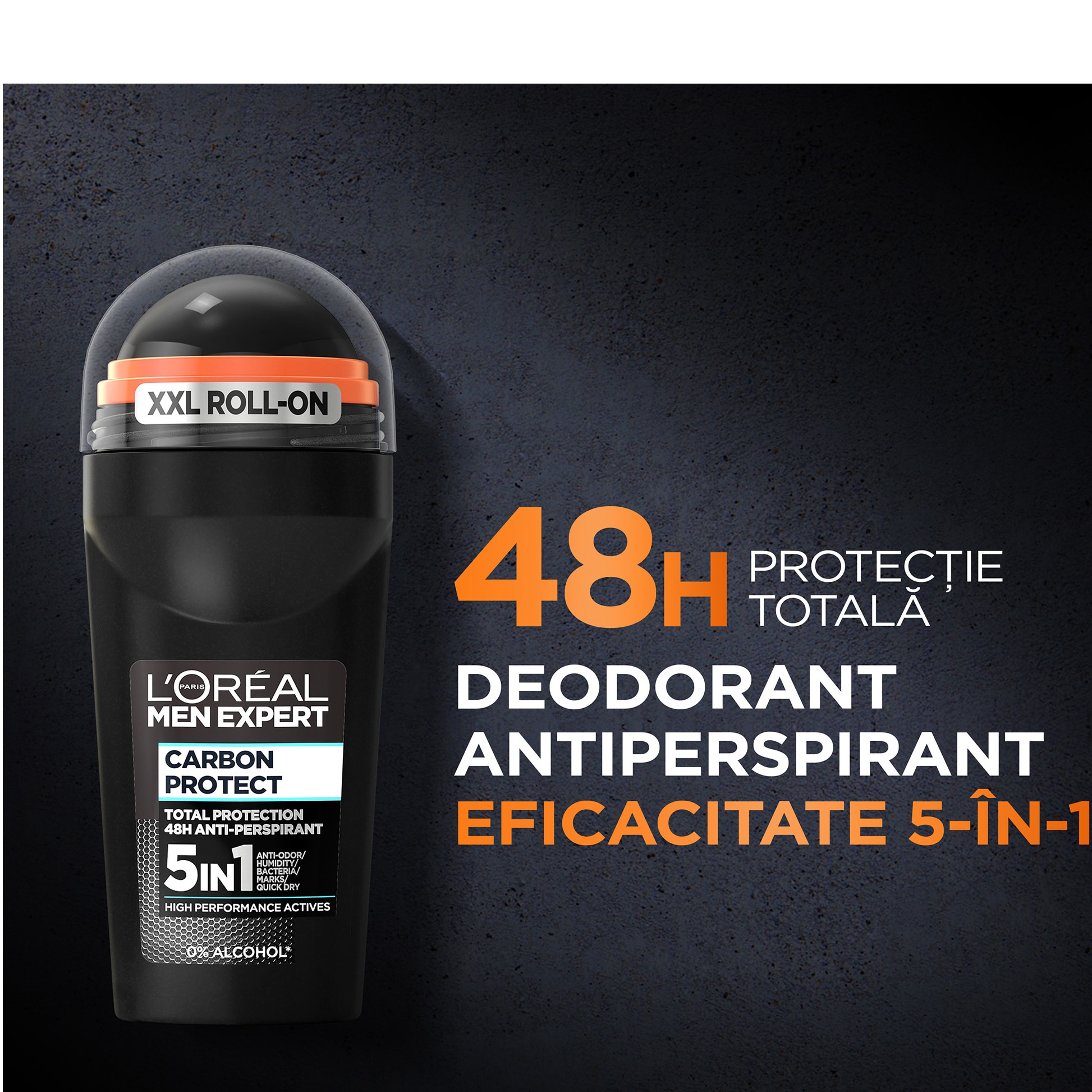 Antiperspirant roll-on 5-in-1 L'Oreal Paris Men Expert Carbon Protect ...