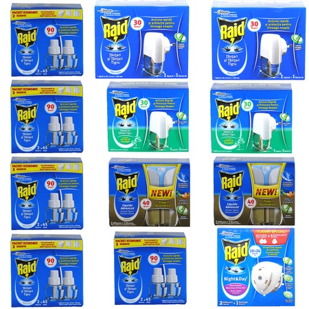 Pachet Raid - 6 Aparat Raid cu rezerva lichida inclusa + 10 rezerve ...