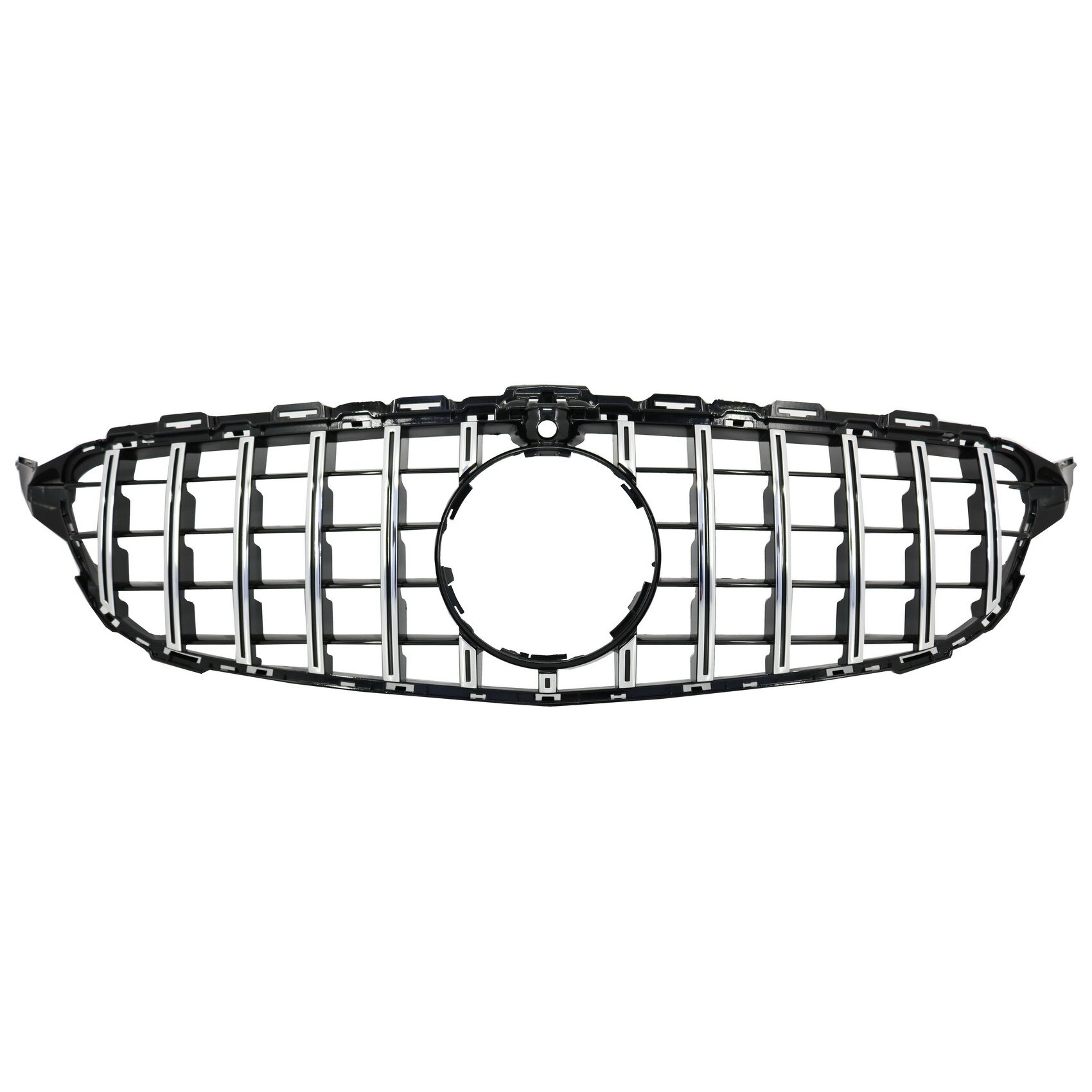 Grila Centrala compatibil cu Mercedes C-Class W205 S205 C205 A205 2014-2018 GT-R Panamericana ...