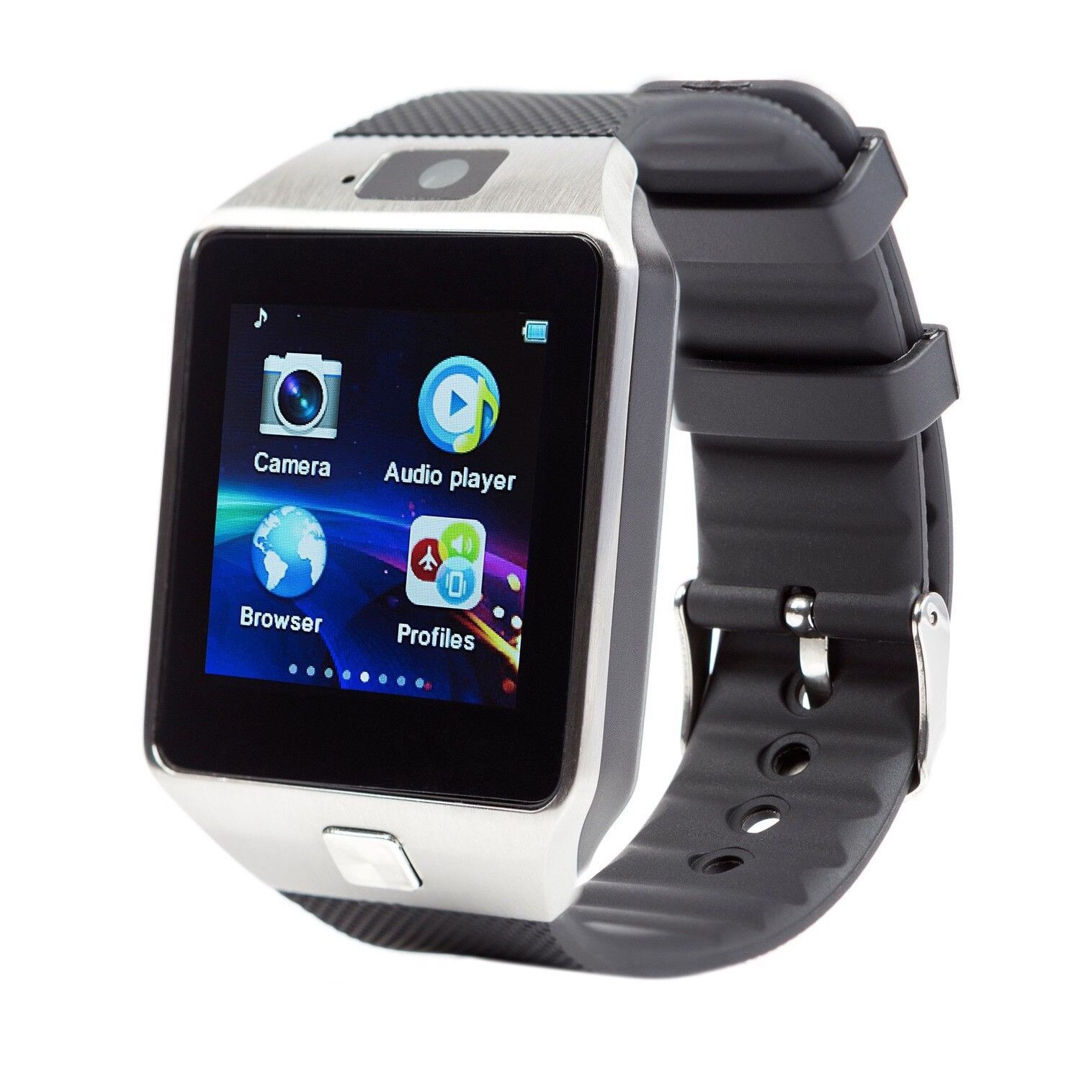 Smartwatch Techstar® DZ09, 1.56inch LCD, Compatibil SIM, MicroSD ...
