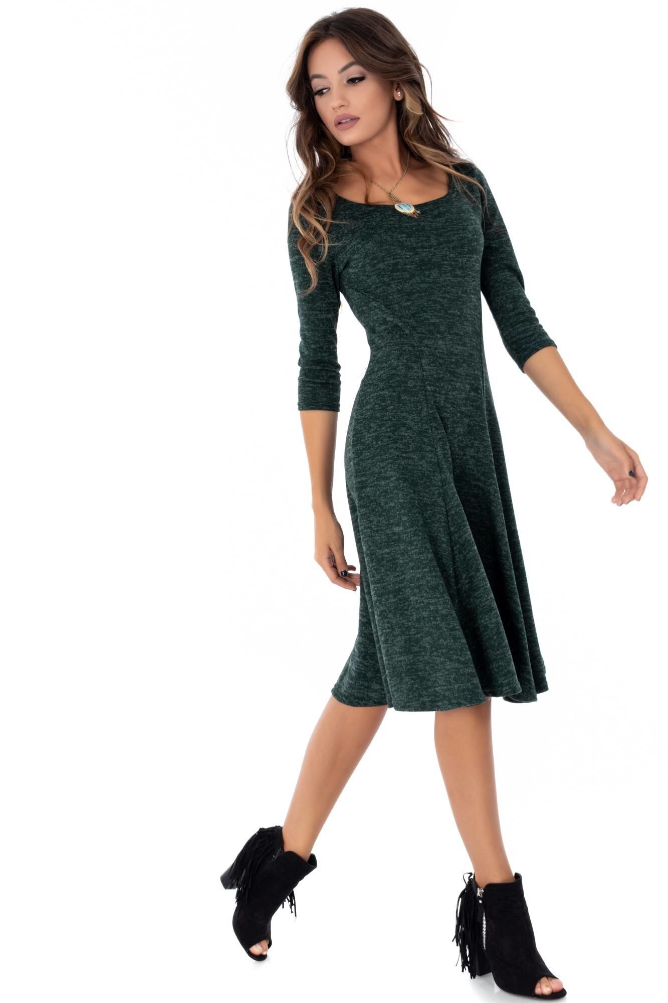 Rochie verde, ROH, simpla, M - eMAG.ro
