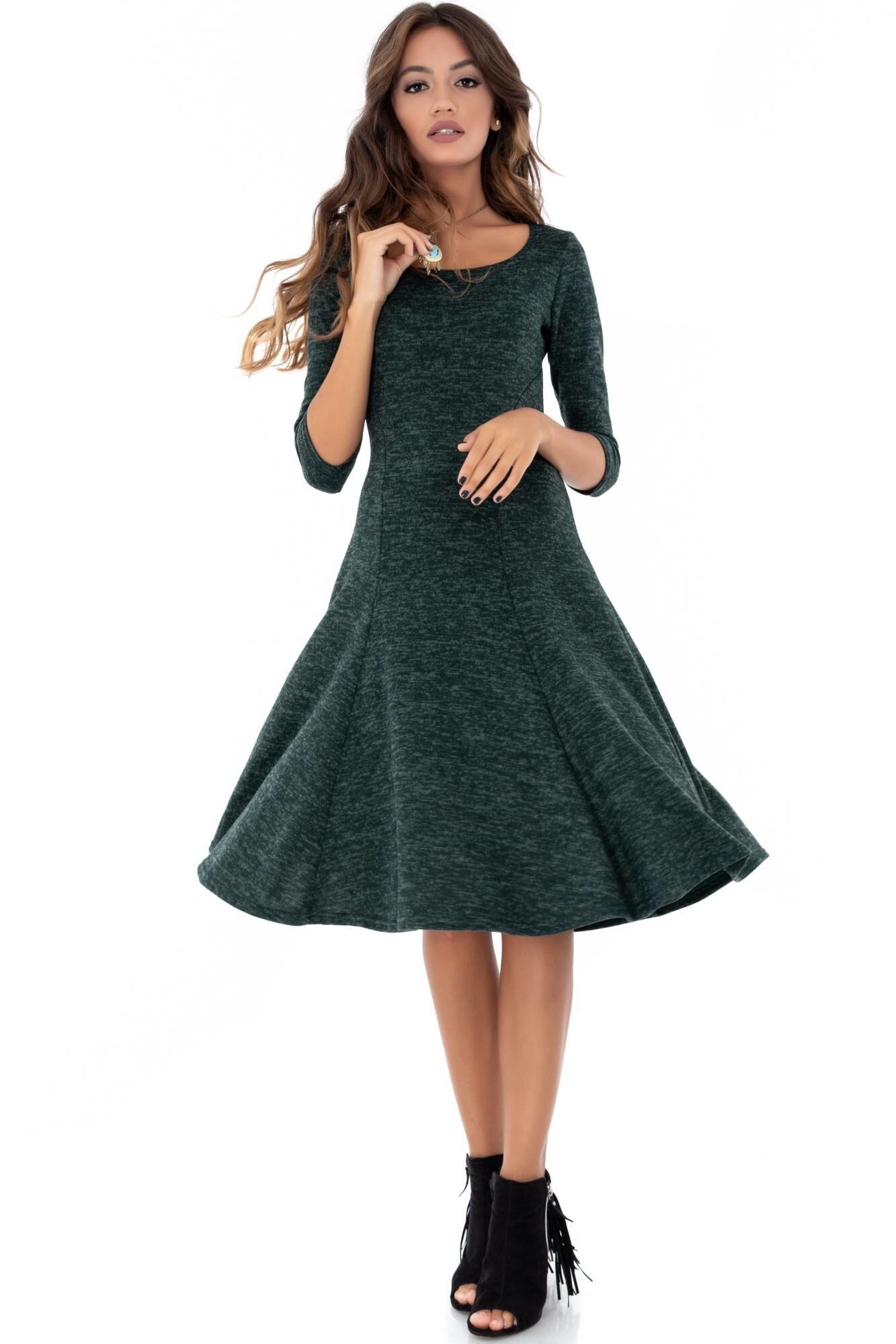 Rochie verde, ROH, simpla, M - eMAG.ro