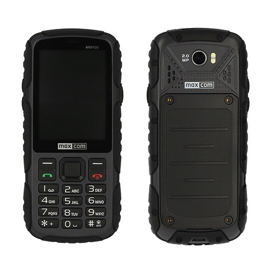 Мобилен телефон MaxCom 920 Strong, Черен, Dual Sim - eMAG.bg