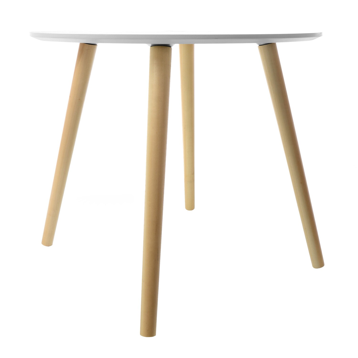 Masuta de cafea rotunda, EGO Retro, MDF, Alba - eMAG.ro