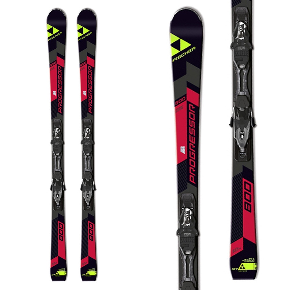 Schiuri Fischer Progressor 800 Powerrail, negru/rosu, pentru barbati ...