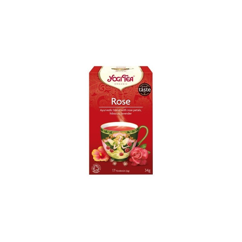Ceai Bio de TRANDAFIRI, Yogi Tea 34 g - eMAG.ro