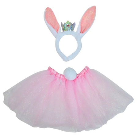 Set costum fetite model iepuras, 3-5 ani - eMAG.ro