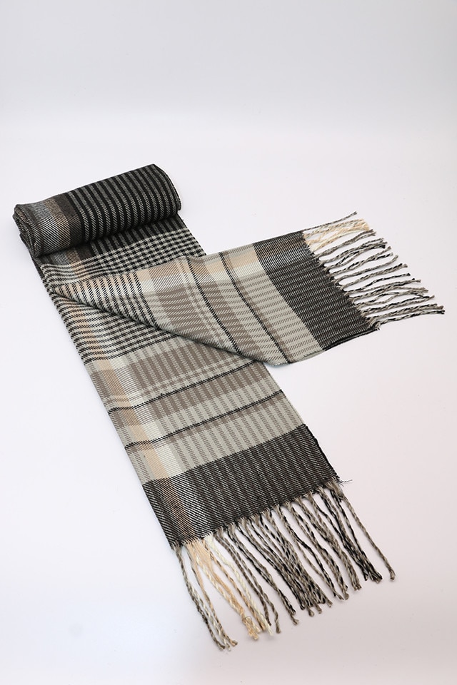 Fular pentru barbati, in carouri si dungi, pentru perioada rece, cu ...