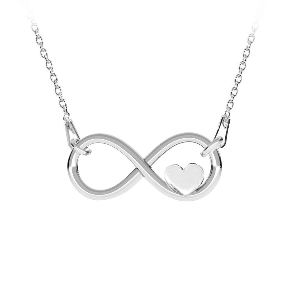 Coliere Argint 925 Infinit cu Inimioara, Zyta, BijouxMAG - eMAG.ro