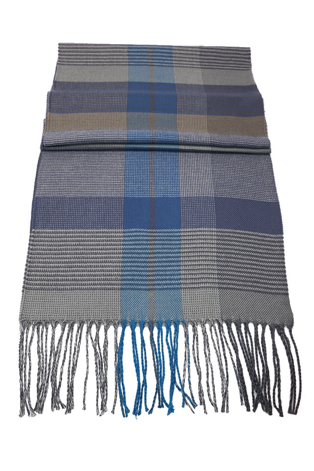 Fular pentru barbati ,combinatie carouri si dungi, pentru perioada rece ...