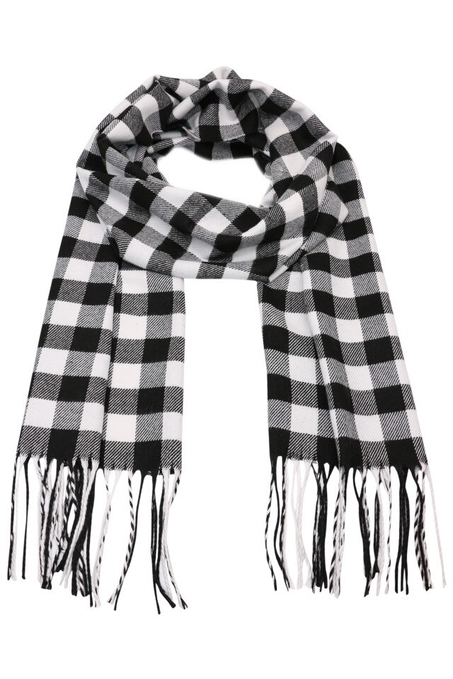 Fular pentru barbati, in carouri mici, pentru perioada rece, cu ...